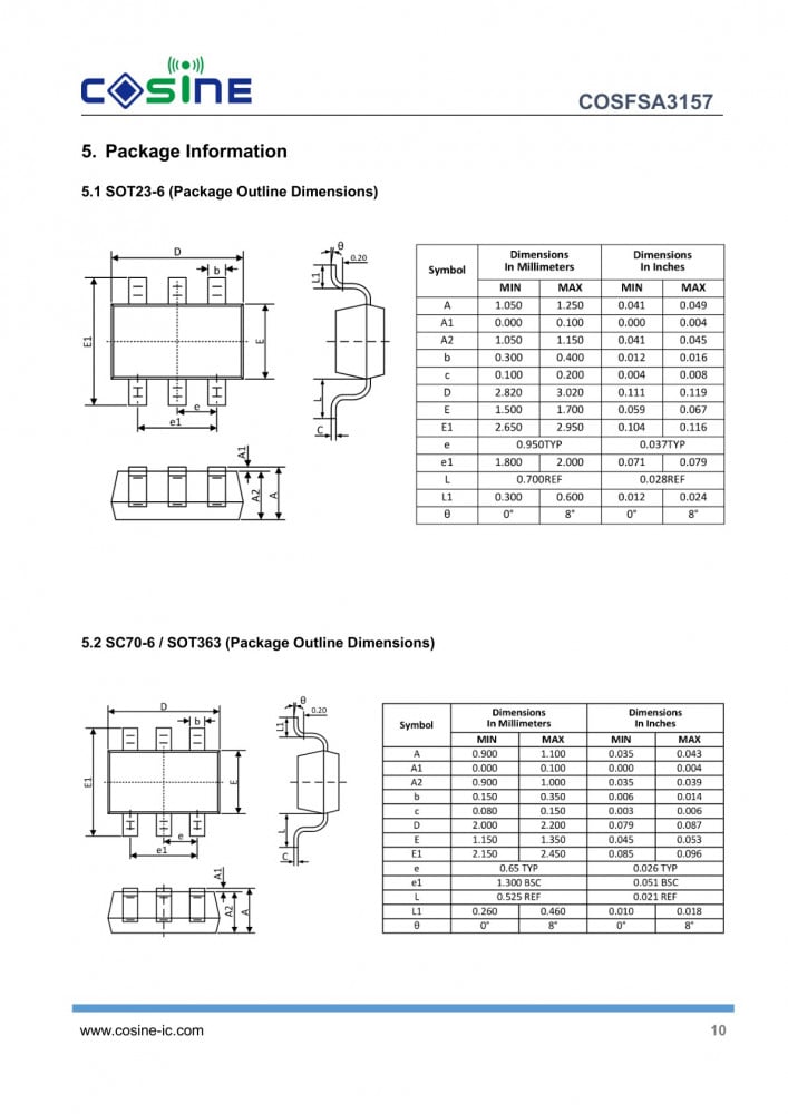 COSFSA3157ST datasheet page 10
