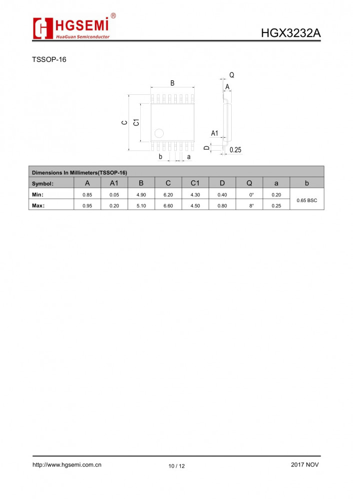 HGX3232A datasheet page 10