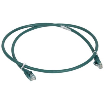 Patch cord RJ45 category 6A U/UTP PVC yellow 1m