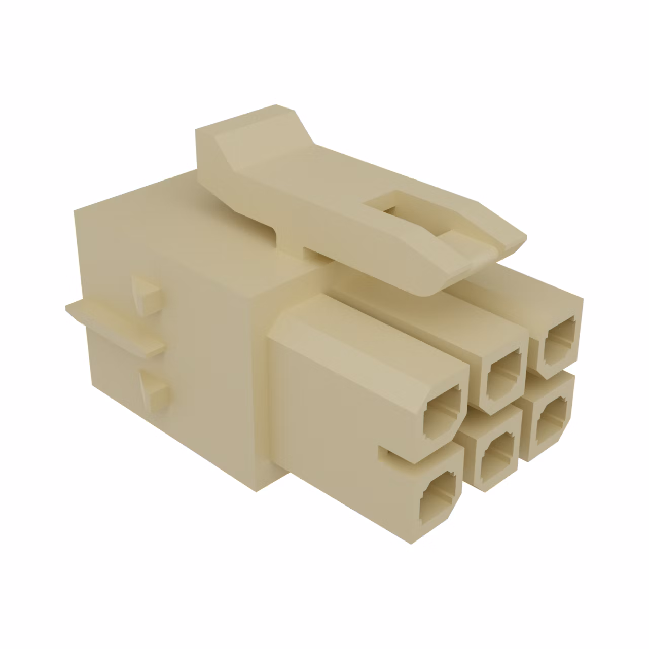 Micro-Fit+ Versa Color Receptacle Housing, Dual Row, 6 Circuits, UL 94V-0, Glow-Wire Capable, Natural for sale