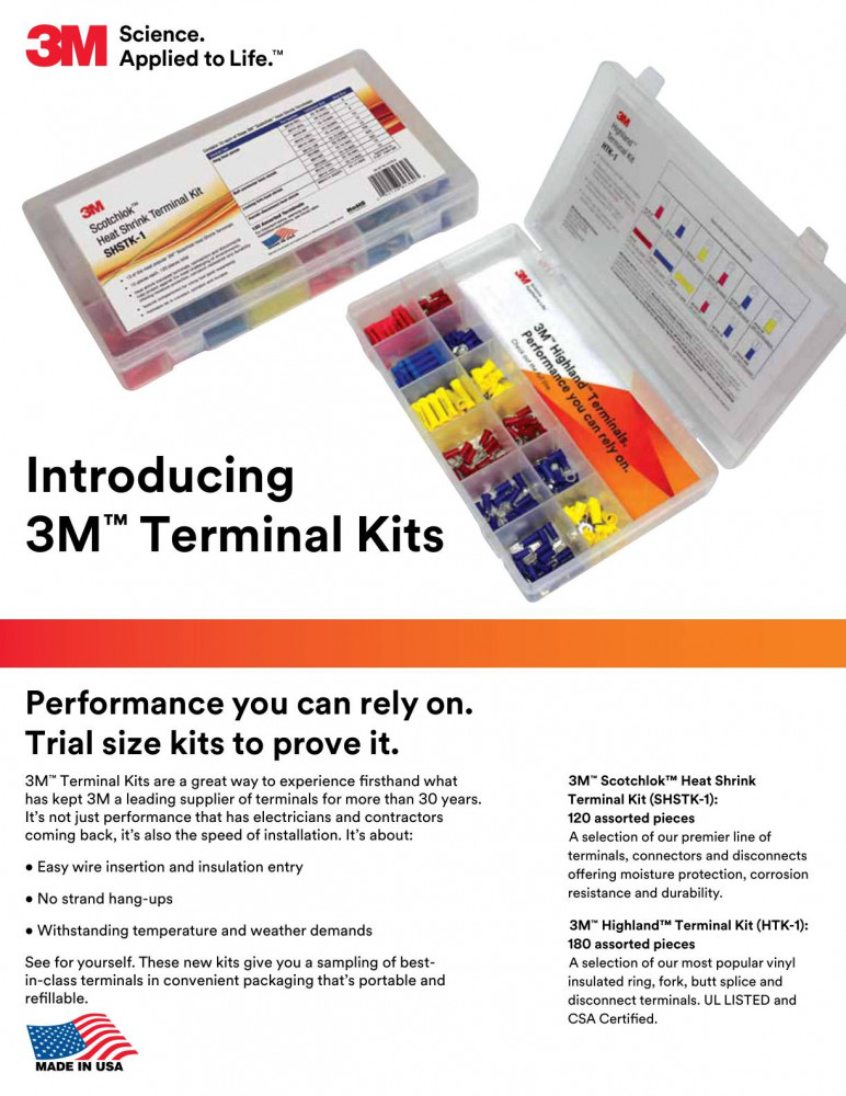 3M SHSTK-1 terminal kit technical document page 1