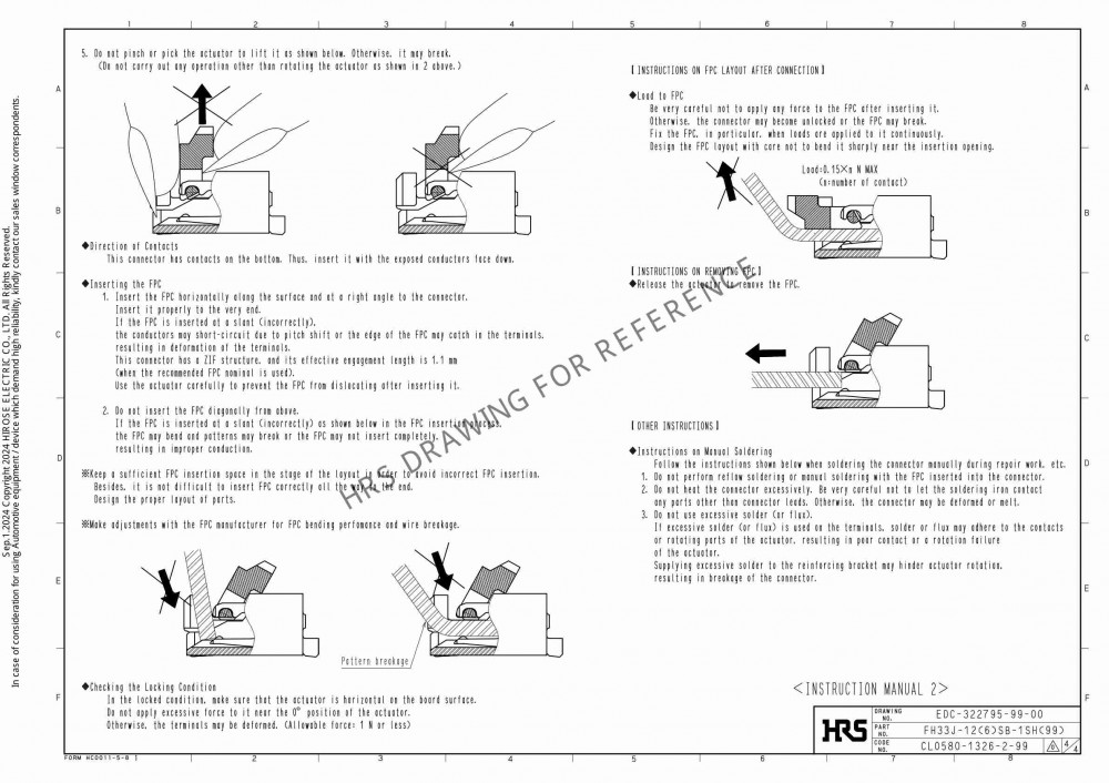 HRS FH33J-12(6)SB-1SH(99) instruction page 2