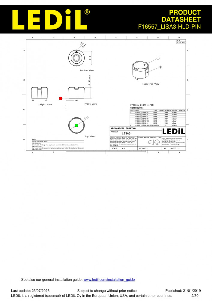 LISA3-RS-PIN document page 2