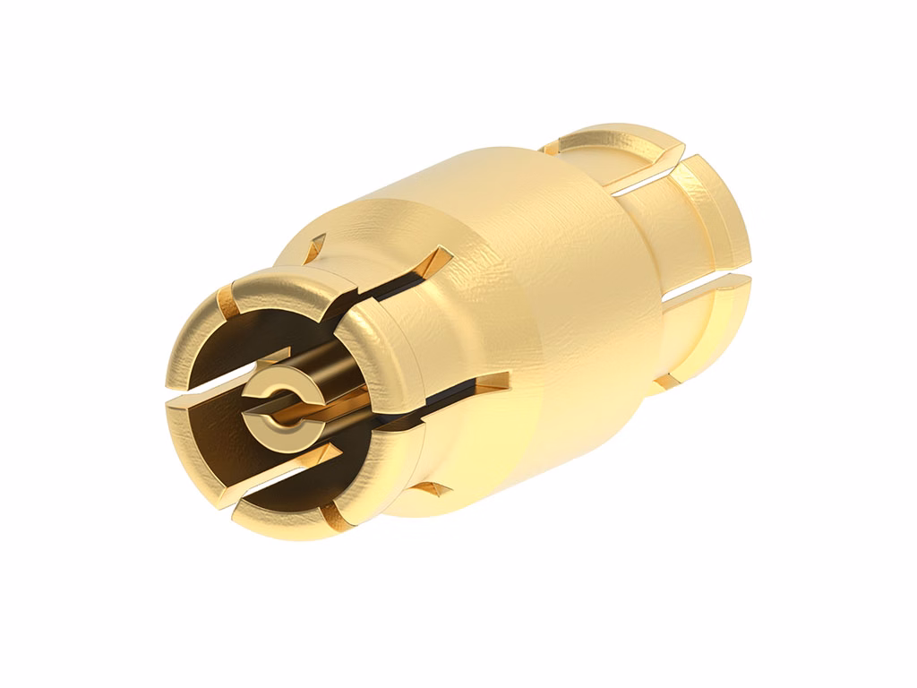 SMPM Jack-to-SMPM Jack Adapter, Straight, 23.00mm Length, Tray, 50 Ohms