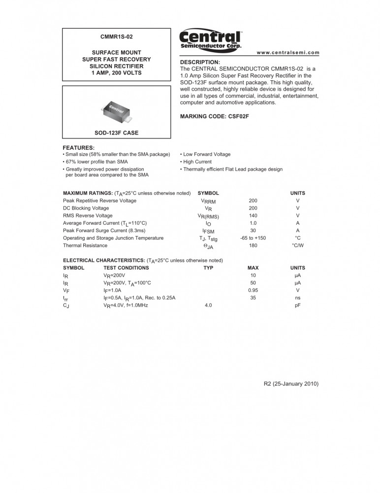 CMMR1S-02 technical document page 1