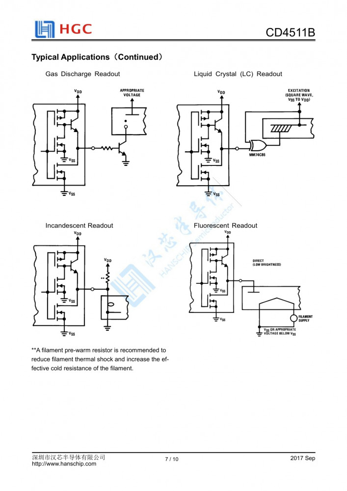 CD4511BDRG datasheet page 7