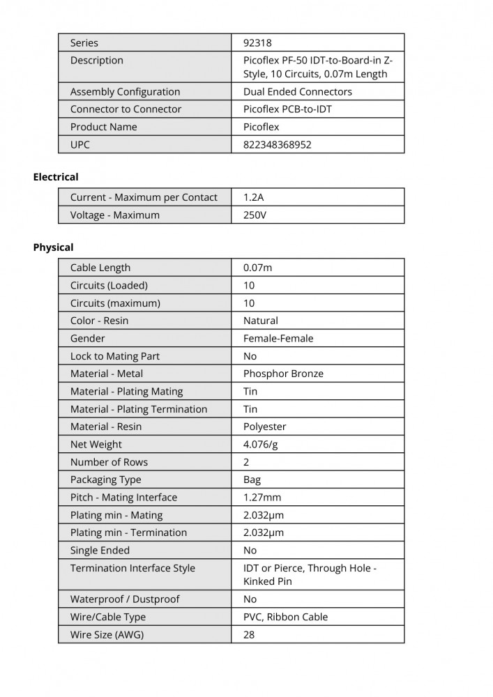MOLEX 923181007 product document image 2