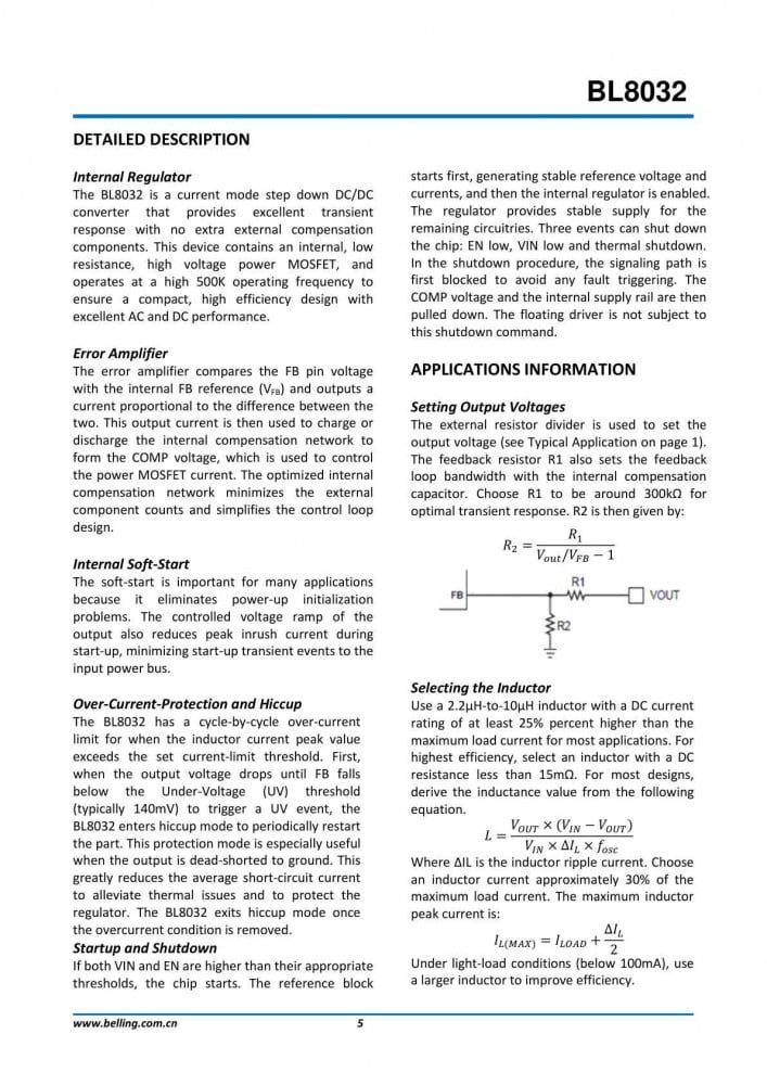 BL8032CB6TR datasheet page 5