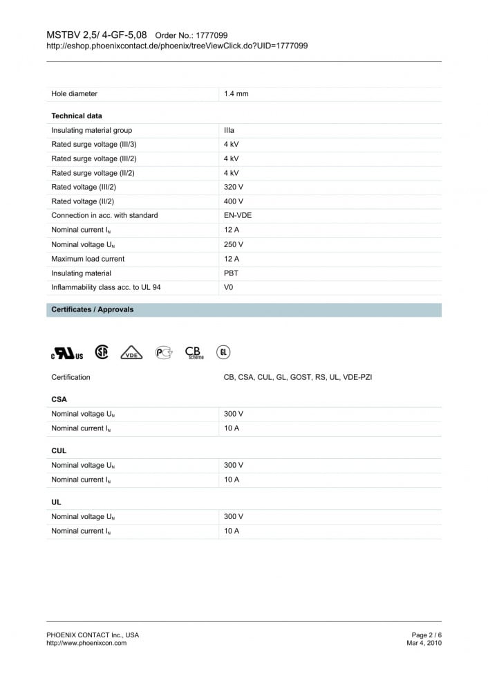 Phoenix Contact 1777099 datasheet page 2