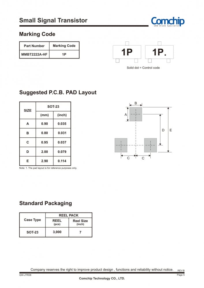 MMBT2222A-HF datasheet page 5