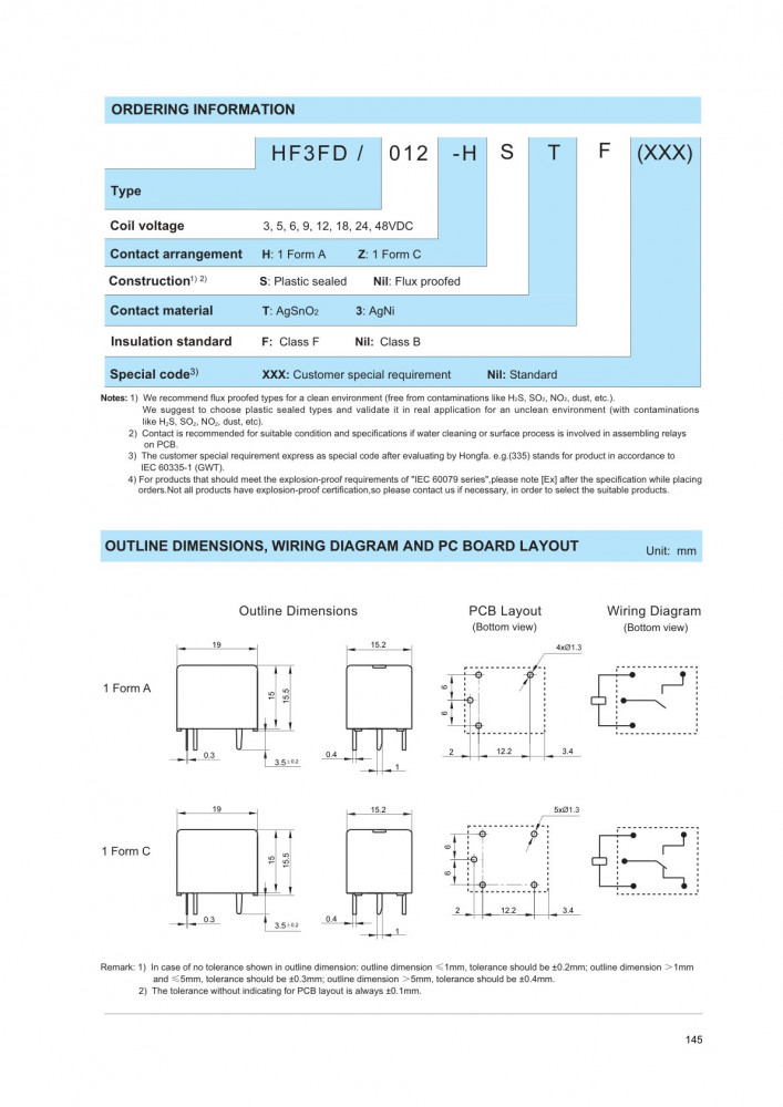 HF3FD series technical document page 2