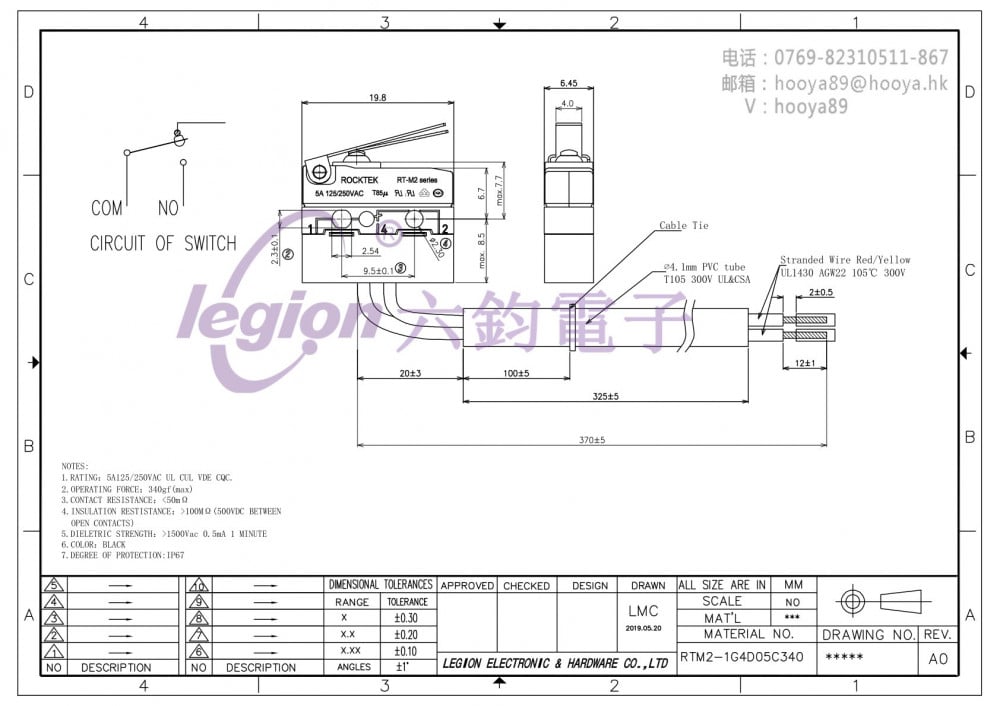 RTM2-1G4D05C340 technical document