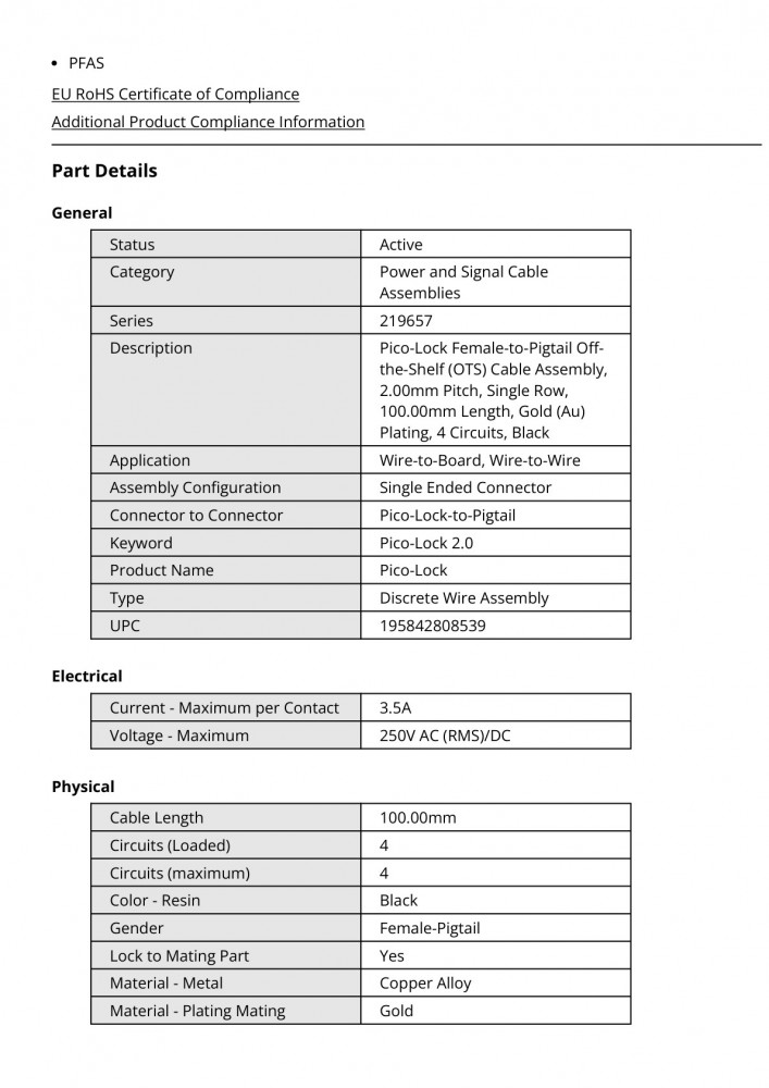 MOLEX 2196572041 drawing, page 2
