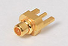 MMCX Plug, Straight, PCB Recpeptacle, Edge Mount, Brass Body, Gold (Au) Plated, Bag, 50 Ohms for sale
