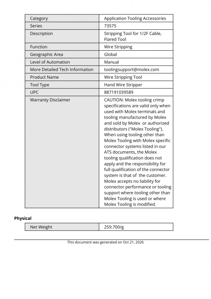 Product document image 2 for MOLEX 735752052