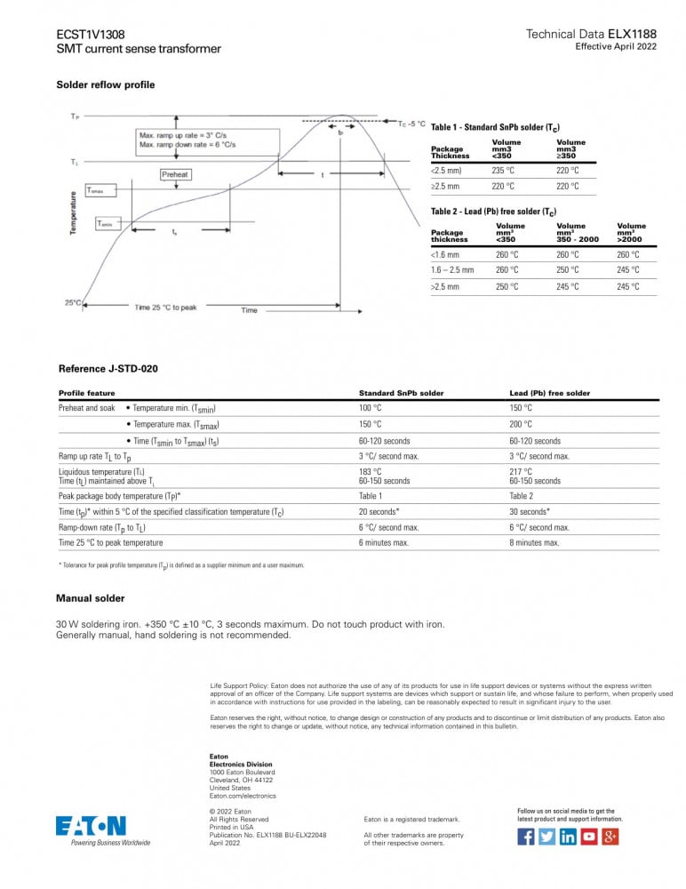 ECST1V1308 product documentation page 5