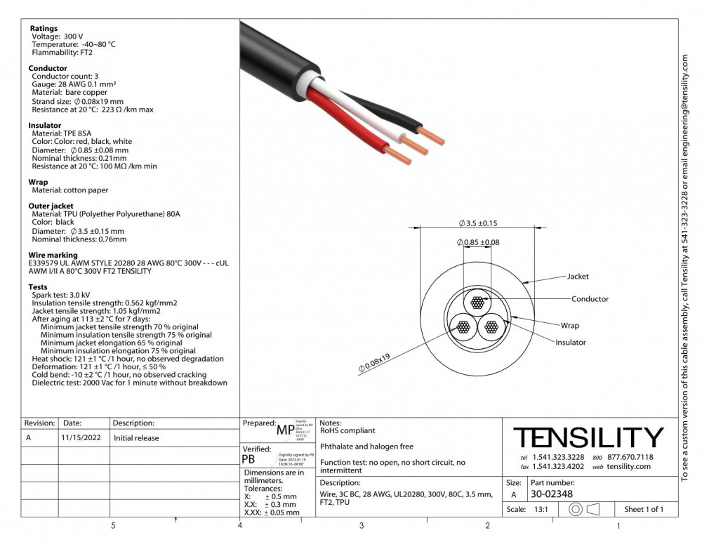 30-02348 product specification document preview