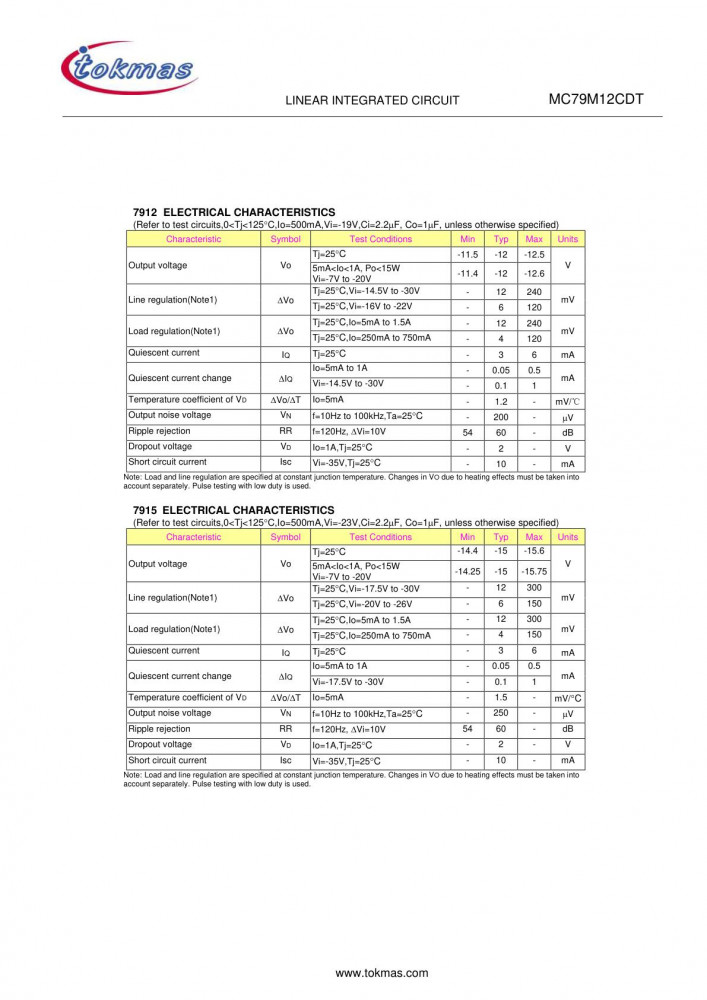 MC79M12CDT(TOKMAS) datasheet page 5