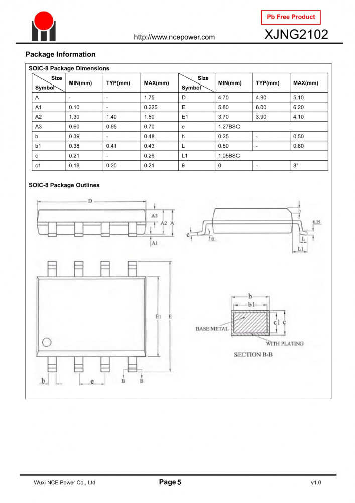 XJNG2102 datasheet page 5
