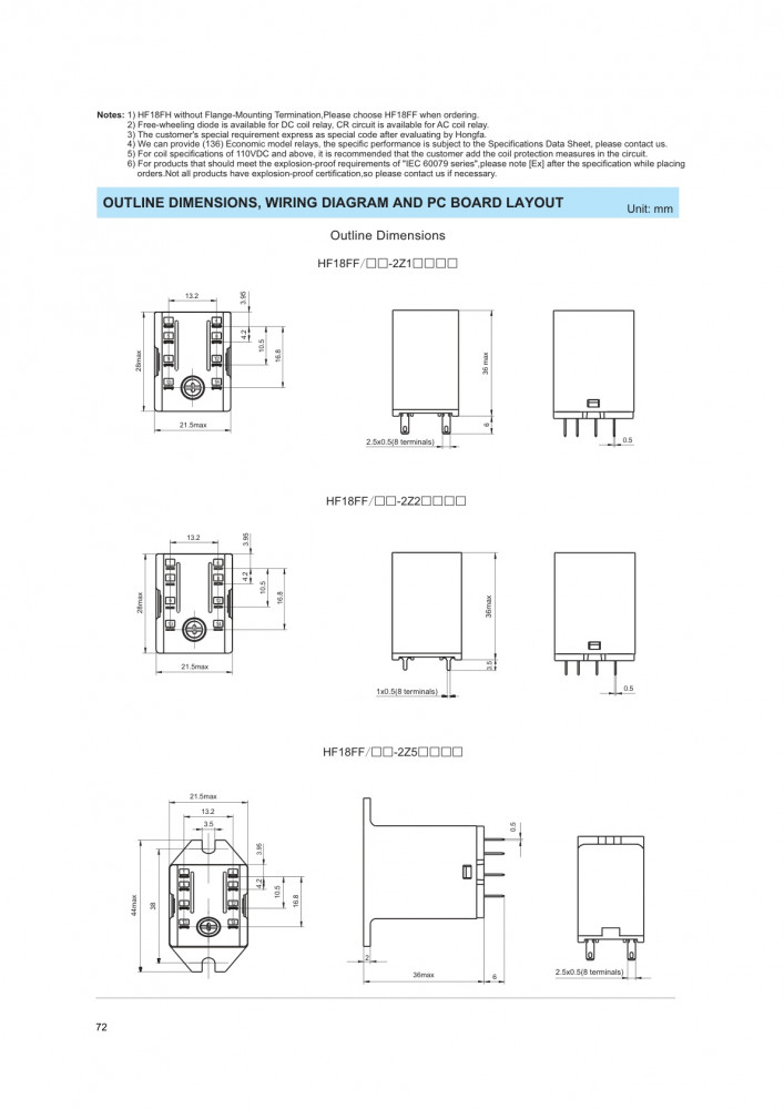 HONGFA HF18FF datasheet page 3
