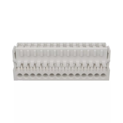 Appli-Mate RAST 2.5 IDT Housing, 2.50mm Pitch, with Side Latches, Female, 14 Circuits, Position Keys A & O Removed, Polarizing Ribs Between 1/2 and 12/13 for sale