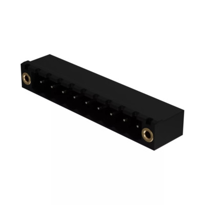 5.00mm Pitch Eurostyle Right-Angle PCB Header, with Threaded Retention Inserts, 9 Circuits for sale