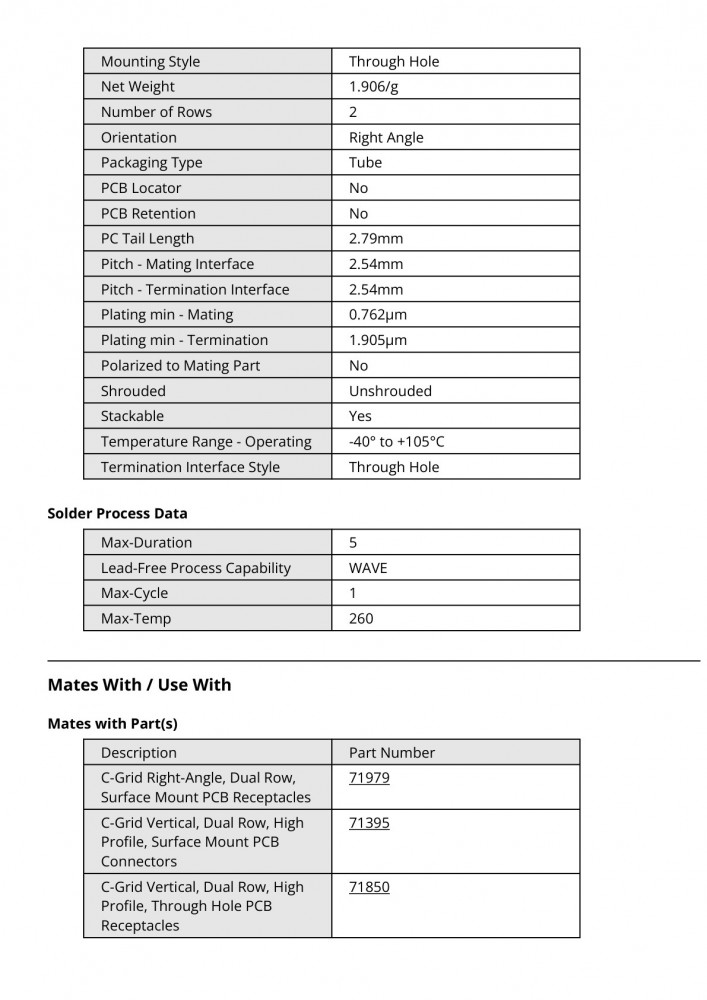 MOLEX 717640222 technical document image 3