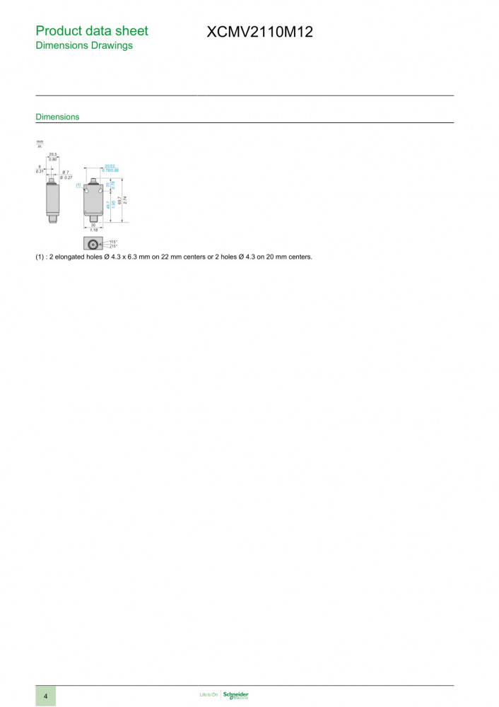 XCMV2110M12 technical document page 4