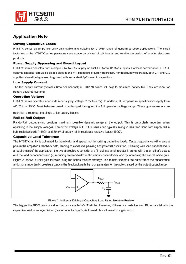 HT6172ARZ datasheet page 8