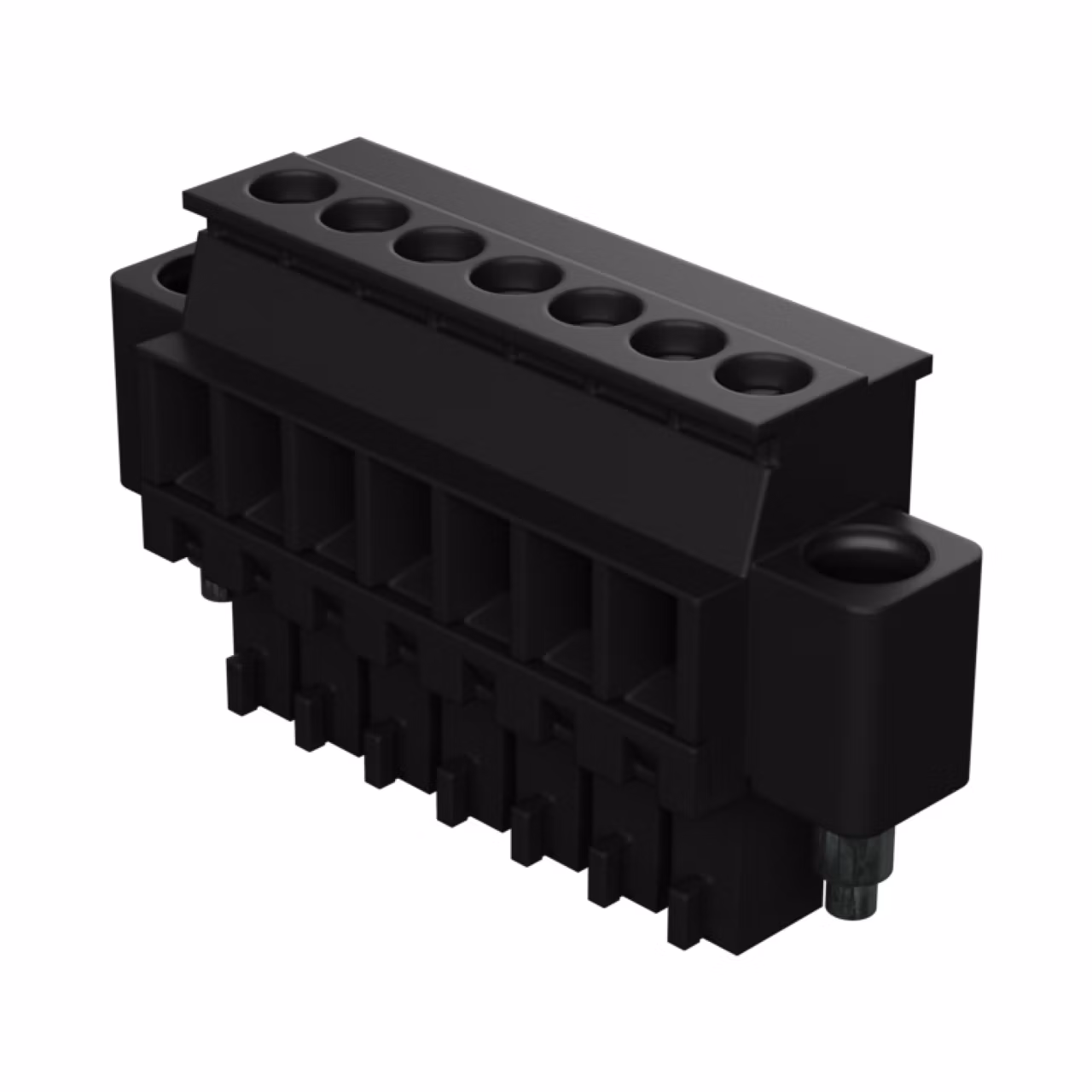 3.50mm Pitch Eurostyle Vertical Plug, with Retention Screws, Front Wire Entry, 7 Circuits for sale