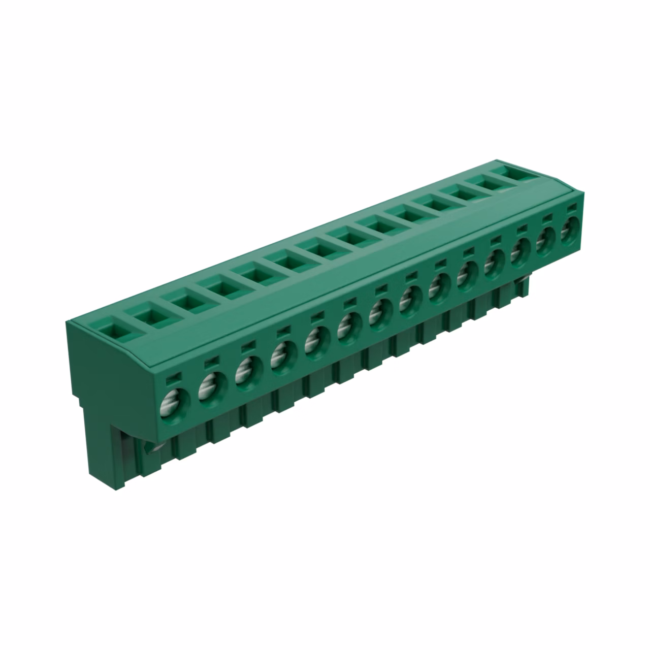5.08mm Pitch Eurostyle Horizontal Plug, Green Housing, 14 Circuits for sale