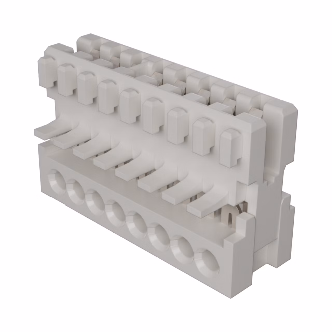Appli-Mate RAST 2.5 IDT Housing, 2.50mm Pitch, Direct/Indirect, Female, 8 Circuits, All Position Keys, Polarizing Rib Between Circuits 3 and 4 for sale