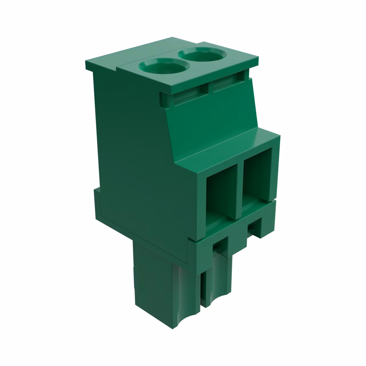 3.50mm Pitch Eurostyle Vertical Plug, with Reverse Imprinting, Rear Wire  Entry, Green Housing, 2 Circuits for sale