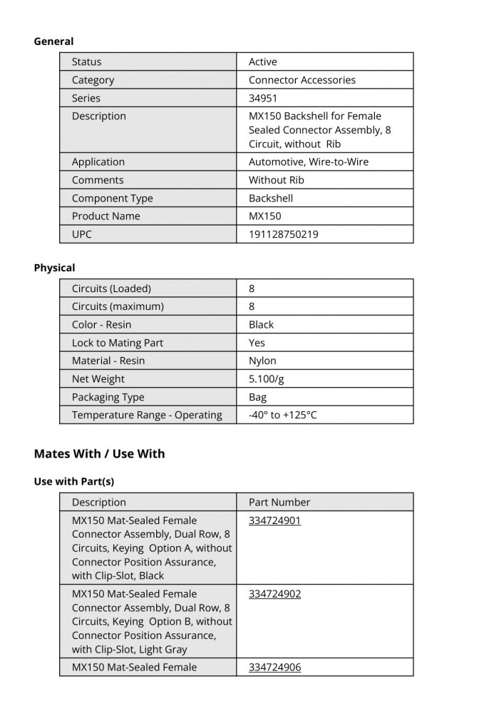 MOLEX 349510821 technical document image 2