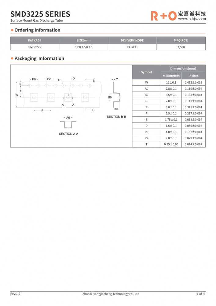 SMD3225-800N datasheet page 4
