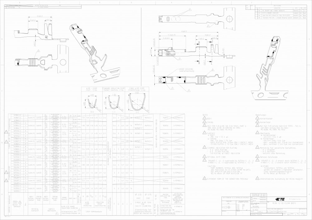 TE Connectivity 1418844-1 technical document preview
