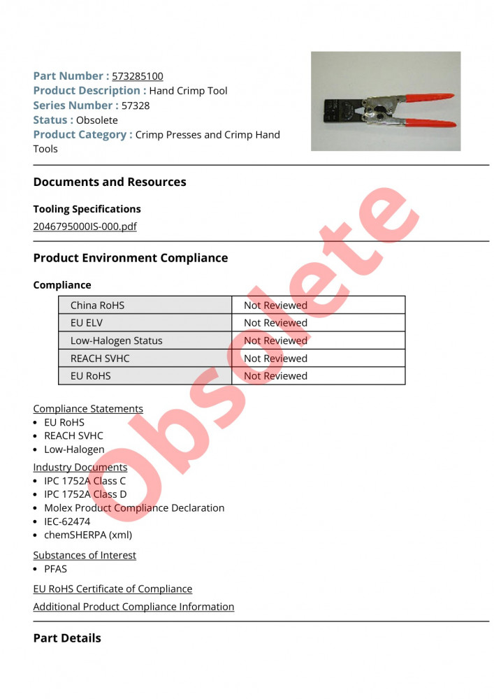 Tooling document page 1