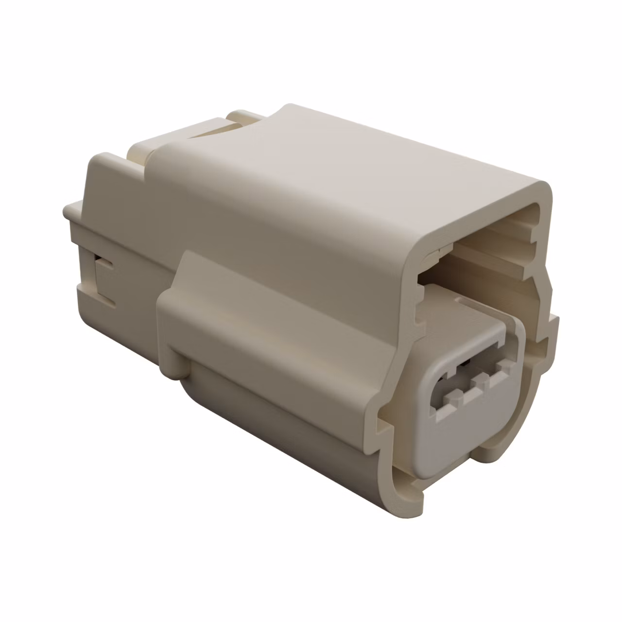 2.54mm MX64 Sealed Single Row Crimp Housing, MX64 Terminal, Natural, 3 Circuits, Key C, without CPA Lock for sale