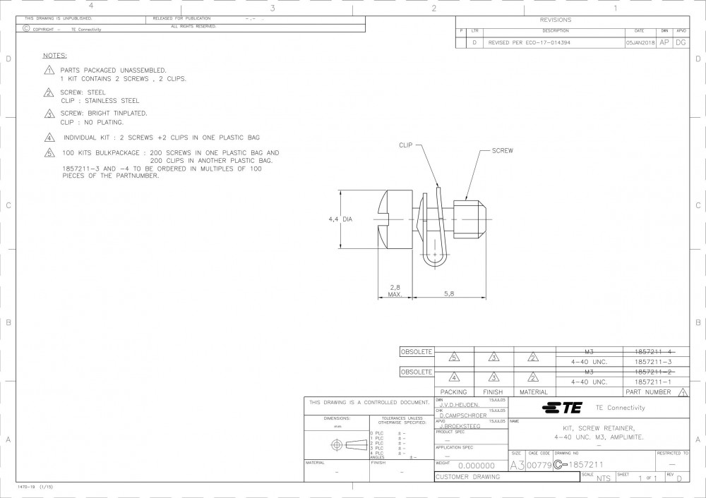 TE Connectivity 1857211-1 technical drawing reference