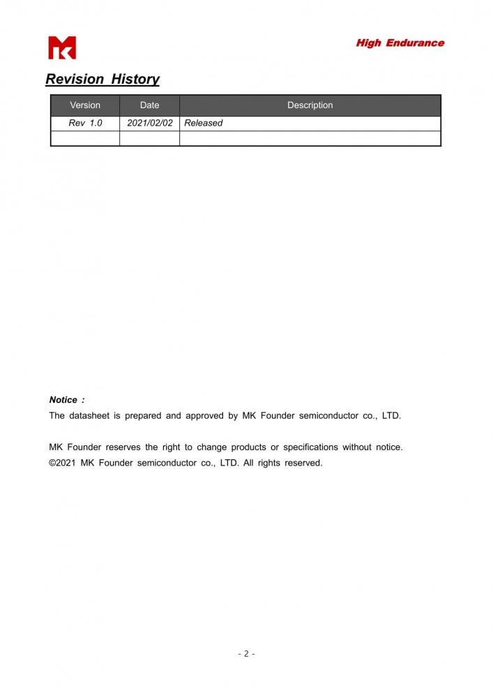 MKUS001T-CDV8 datasheet page 2