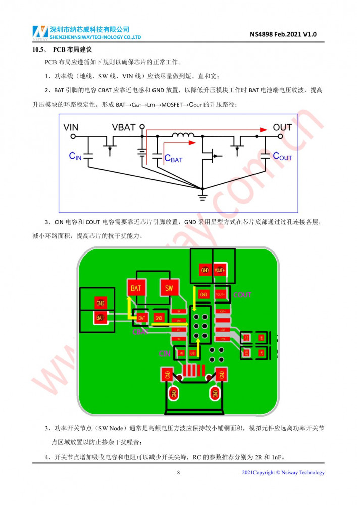 NS4898 datasheet preview, page 8