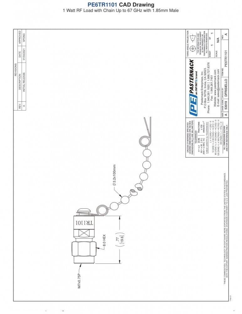 PE6TR1101 technical document page 3