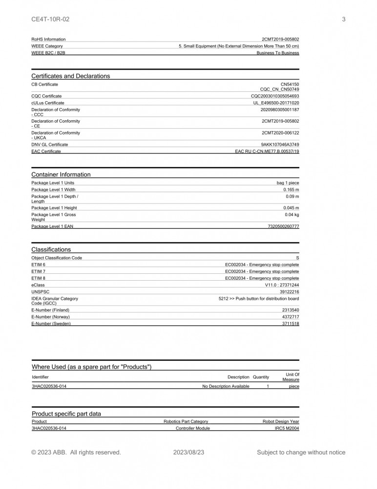 ABB CE4T-10R-02 technical document page 3