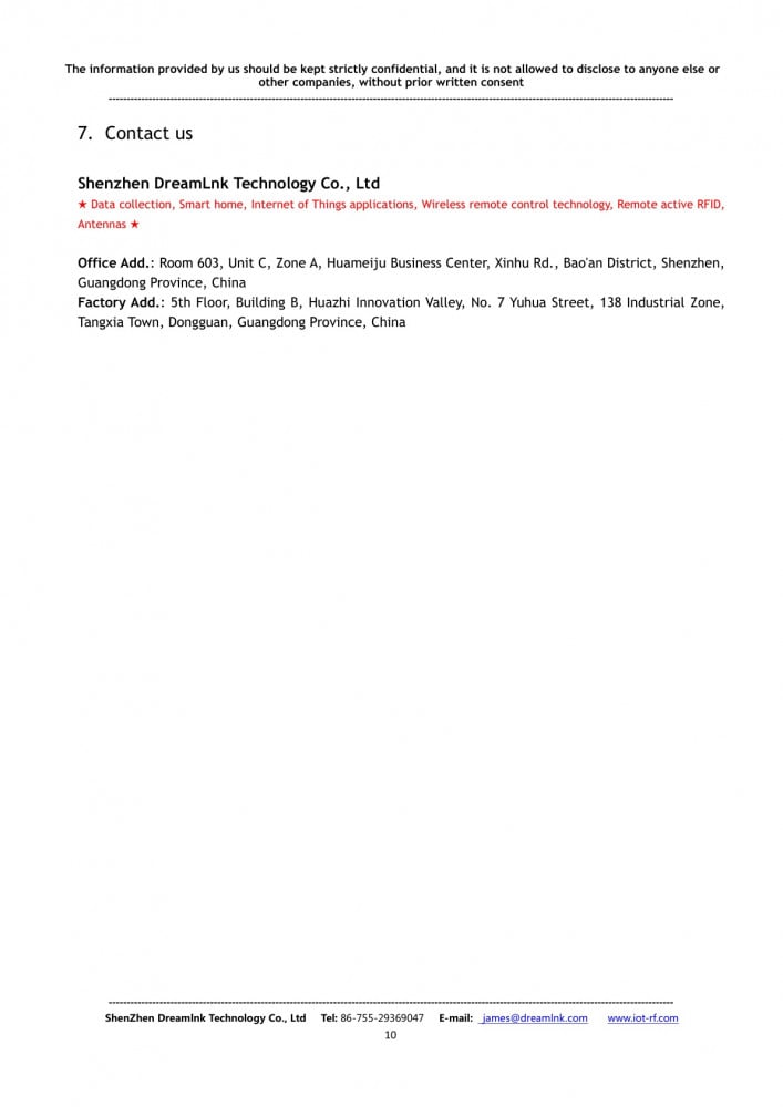 DL-J001 datasheet page 10