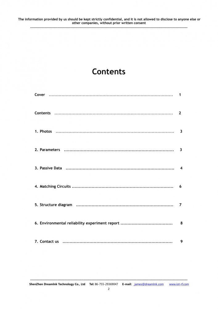 DL-J001 datasheet page 2
