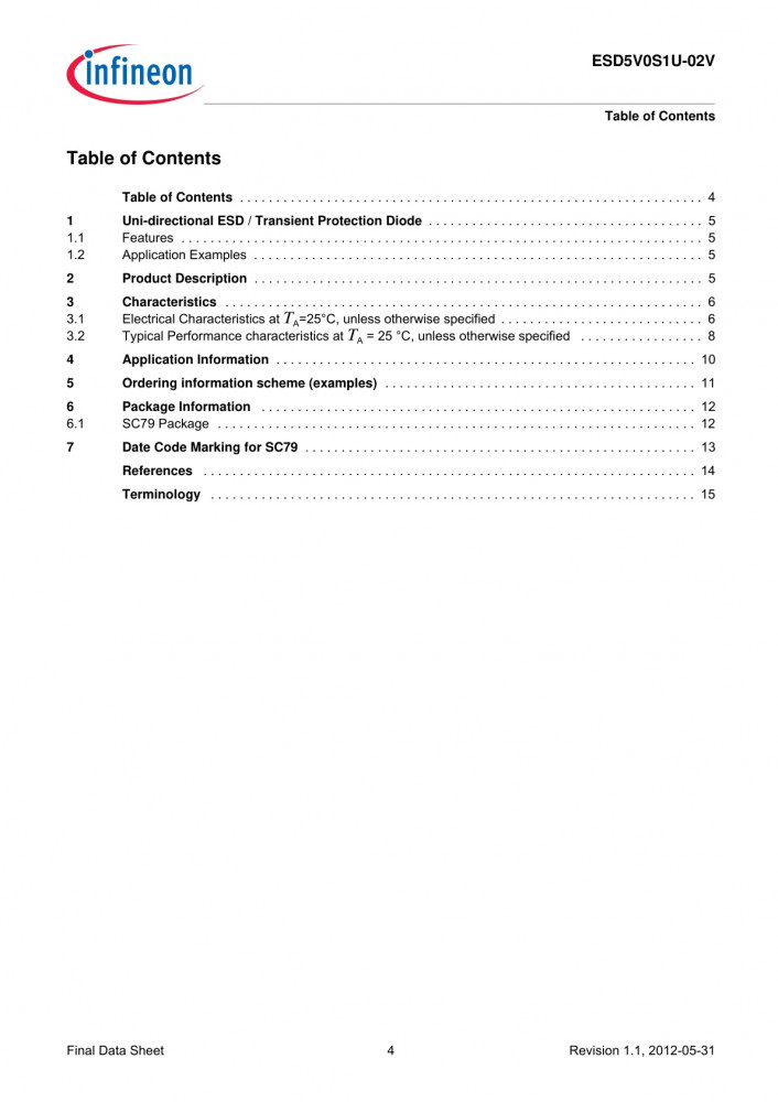 Infineon ESD5V0S1U-02V datasheet page 4