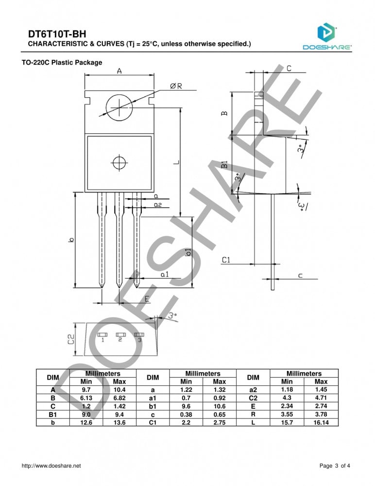 DT6T10T-BH datasheet page 3