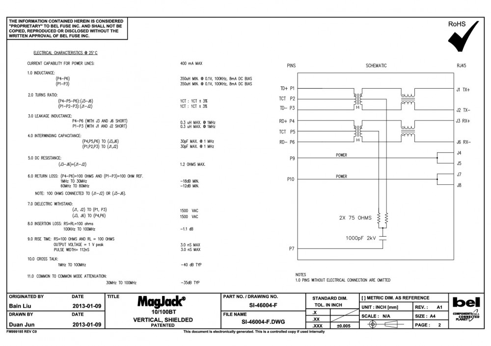 SI-46004-F technical drawing page 2