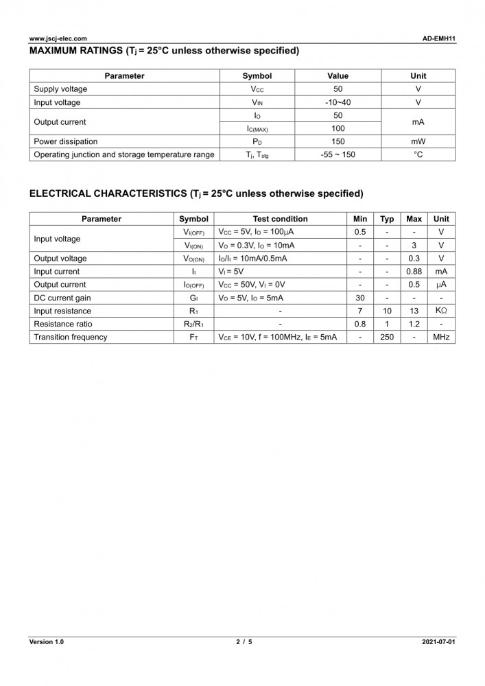 AD-EMH11 datasheet page 2