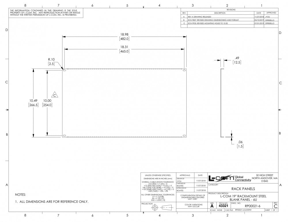 L-com RP00021-6 technical document page